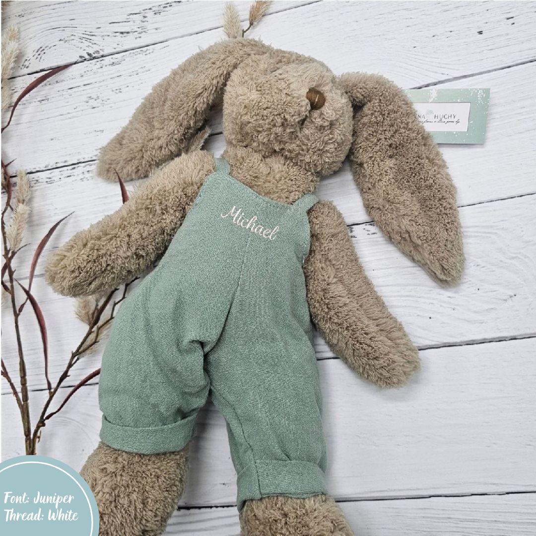 Sage Green Mr Honey Bunny Personalised Name – Embroida